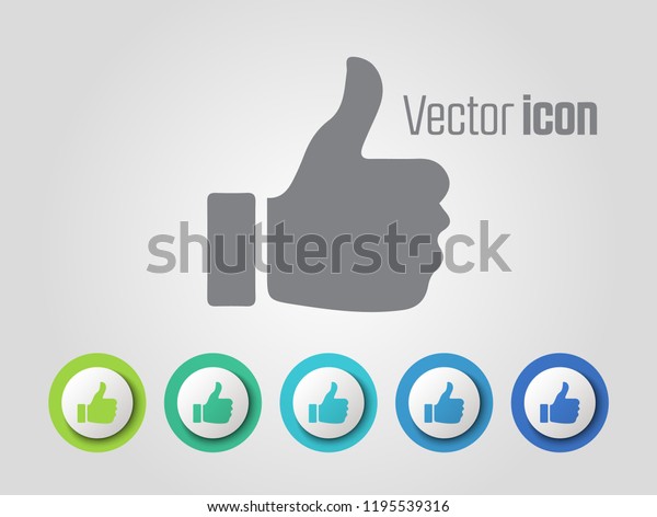 Like Vector Icons Different Color Variations Stock Vector (Royalty Free ...
