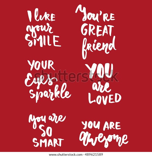 Like Your Smile You Awesome Great Stock Vector (Royalty Free) 489621589