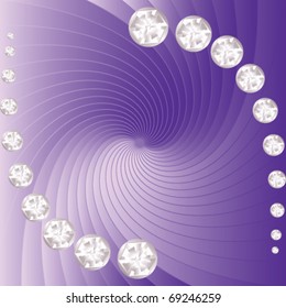 Lilac Background Diamonds Stock Vector (Royalty Free) 69246259 ...