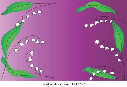 Lilly Valley Frame Stock Vector (Royalty Free) 1217757 | Shutterstock