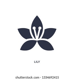 Lily Icon Simple Element Illustration Nature Stock Vector (Royalty Free ...