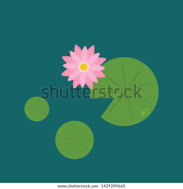 Lily Pad Lotus Vector Wallpaper Free Stock Vector (Royalty Free ...