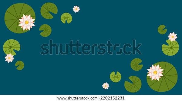 Lily Pad Lotus Vector Wallpaper Free Stock Vector (Royalty Free ...