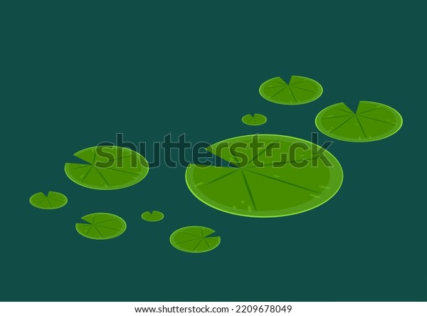 Lily Pad Vector Lily Pad Illustration Stock Vector (Royalty Free ...