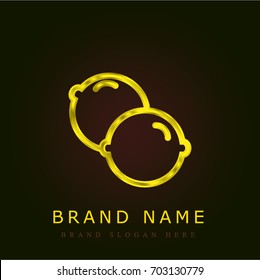 Lime Golden Metallic Logo Stock Vector (Royalty Free) 703130779 ...