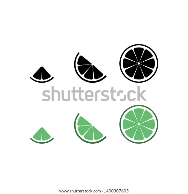 Lime Logo Isolated Lime On White Stock Vector (Royalty Free) 1400307605 ...
