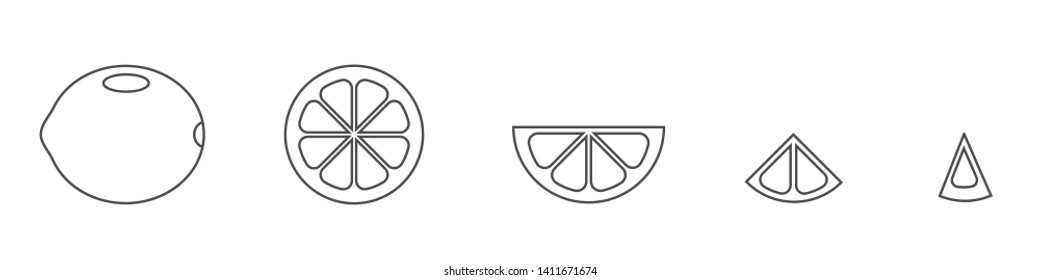 11,310 Lemon slice outline Stock Illustrations, Images & Vectors ...