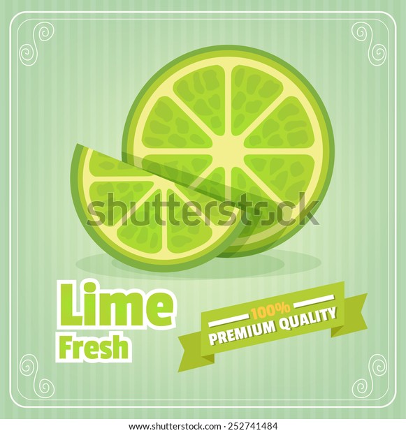 Lime Vector Banner Stock Vector (Royalty Free) 252741484 | Shutterstock