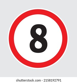 569 Speed limit eight Images, Stock Photos & Vectors | Shutterstock