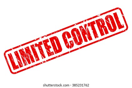 Limited Control Red Stamp Text On Stock Vector (Royalty Free) 385231762 ...