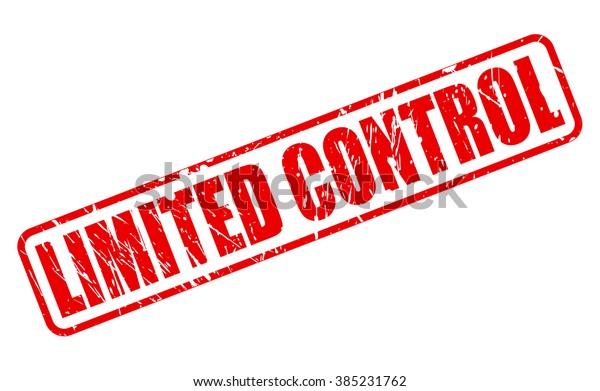 Limited Control Red Stamp Text On Stock Vector (Royalty Free) 385231762 ...