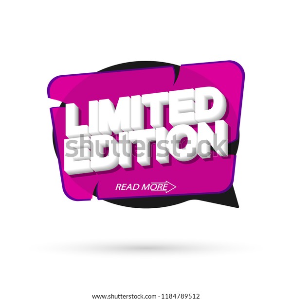 Limited Edition Banner Design Template Promo Stock Vector (Royalty Free ...