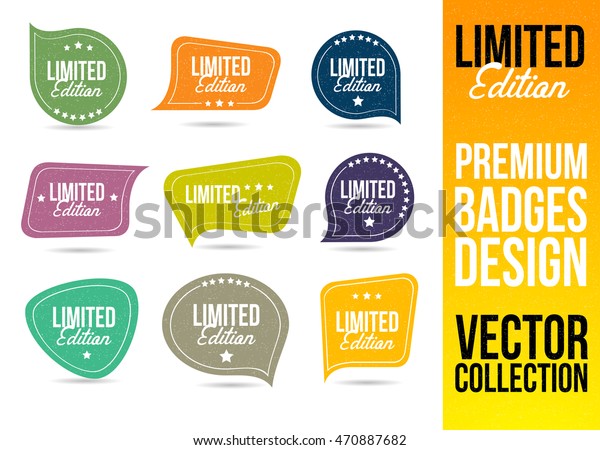 Limited Edition Logo Badge Emblem Flat Stock Vector (Royalty Free ...