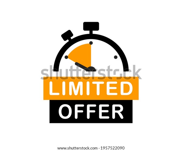 Limited Offer Banner Timer Last Offer Stock Vector (Royalty Free ...