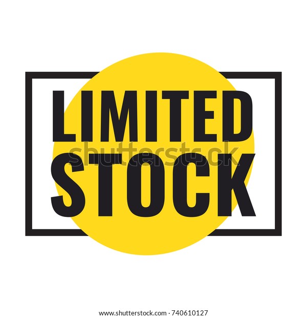 Limited Stock Flat Vector Badge Icon Stock Vector (Royalty Free ...