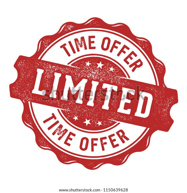 Limited Time Offer Labelstamp Stock Vector (Royalty Free) 1150639628 ...