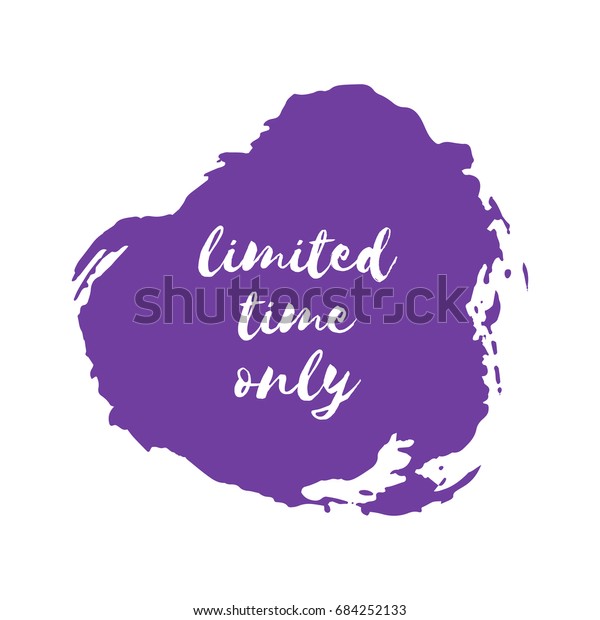 Limited Time Only Icon Stamp Design Stock Vector (Royalty Free) 684252133