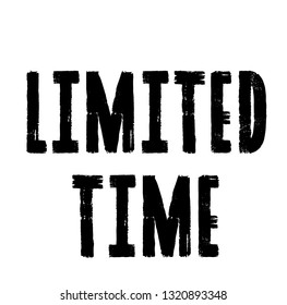 Limited Time Stamp On White Background Stock Vector (Royalty Free ...