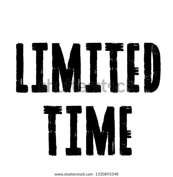 Limited Time Stamp On White Background Stock Vector (Royalty Free ...