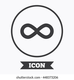 Limitless Sign Icon Infinity Symbol Graphic Stock Vector (Royalty Free ...