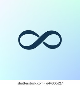 Limitless Sign Icon Infinity Symbol Isolated Stock Vector (Royalty Free ...
