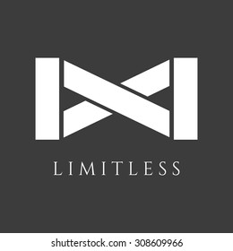 Limitless Symbol Icon Logo On Black Stock Vector (Royalty Free) 308609966 | Shutterstock