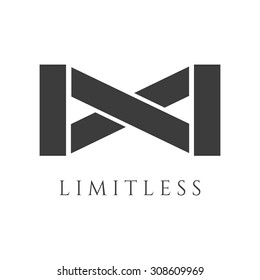 Limitless Symbol Icon Logo On White Stock Vector (Royalty Free ...