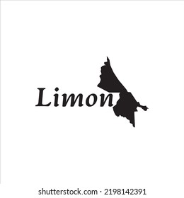 Limon Map Black Lettering Design On Stock Vector (Royalty Free ...