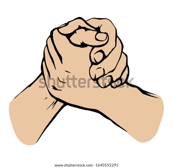 Line 2 Strong Power Finger Team Stock Vector (Royalty Free) 1640592295 ...