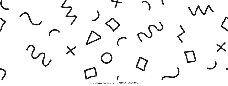 Line 90s Classic Pattern Pop Graphic Stock Vector (Royalty Free ...