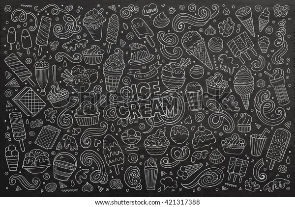 Line Art Chalkboard Vector Hand Drawn Stock Vector (Royalty Free ...