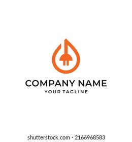 Line Art Electrical Logo Design Stock Vector (Royalty Free) 2166968583 ...