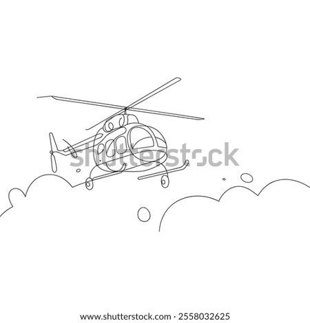Helicopter Line Drawing | Free download on ClipArtMag