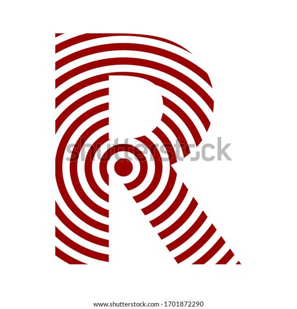Line Art Letter R Vector Logo Stock Vector (Royalty Free) 1701872290 ...