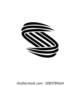 Line Art Letter S Initial Logo Stock Vector (Royalty Free) 2083789624