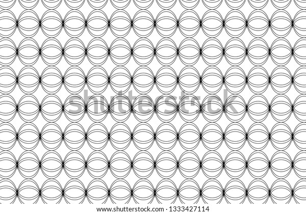 Line Art Oval Ellipses Curved Lines Stock Vector (Royalty Free ...