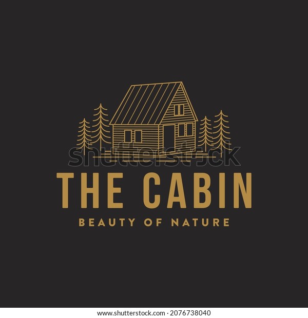 Line Art Tiny House Hut Cottage Stock Vector (Royalty Free) 2076738040 ...