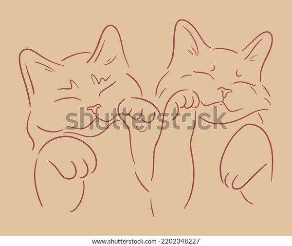 Line Art Vector Sketch Illustration Sleeping Stock Vector (Royalty Free ...