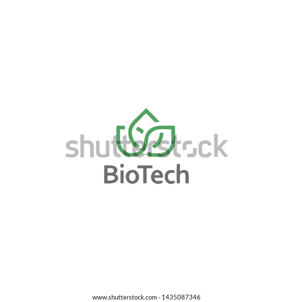Line Bio Tech Logo Design Template Stock Vector (Royalty Free ...