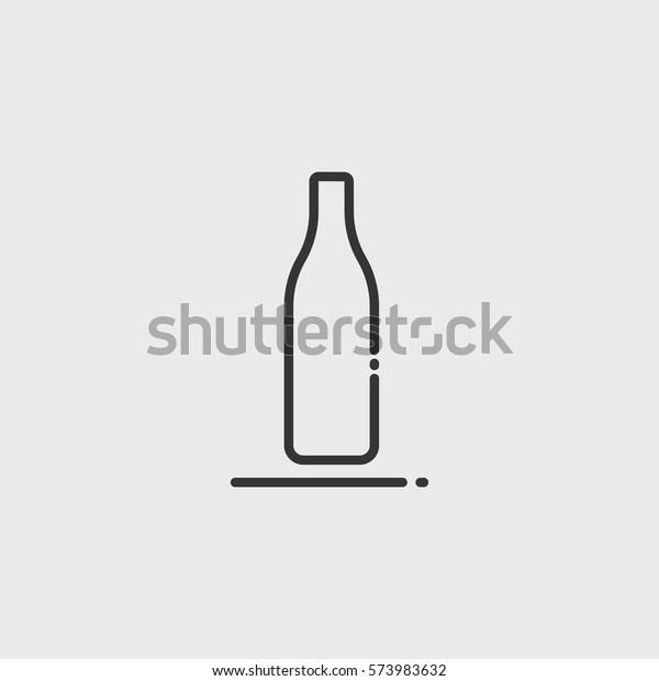 Line Bottle Icon Illustration Isolated Vector Stock Vector (Royalty ...