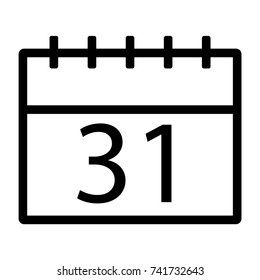 Line Calendar Icon Stock Vector (Royalty Free) 741732643 | Shutterstock