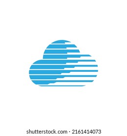 Line Cloud Logo Sign Minimalist Line Stock Vector (Royalty Free ...