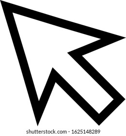 Line Cursor Icon Trendy Flat Style Stock Vector (Royalty Free ...