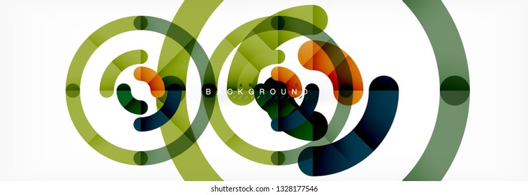 Line Design Circles Abstract Background Vector Stock Vector (Royalty ...