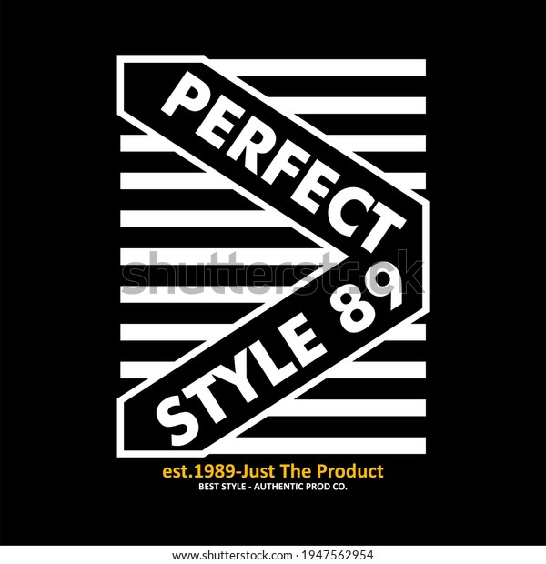 Vektor Stok Line Design Perfect Style Words Design (Tanpa Royalti ...