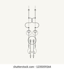 Line Dot Tattoo Design Vector Art Stock Vector (Royalty Free ...