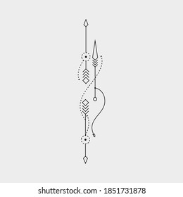 Line Dot Tattoo Design Vector Art Stock Vector (Royalty Free ...