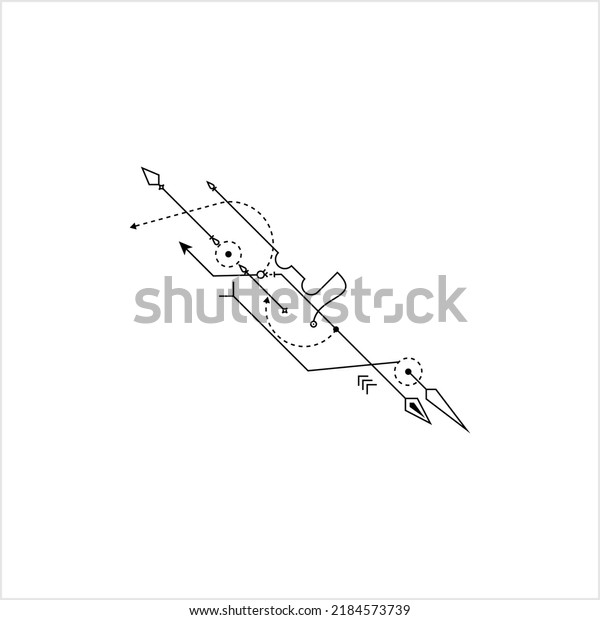 Line Dot Tattoo Design Vector Art Stock Vector (Royalty Free ...
