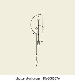 Line Dot Tattoo Vector Art Stock Vector (Royalty Free) 1066085876 ...