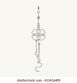 Line Dot Tattoo Vector Art Stock Vector (Royalty Free) 415416409 ...